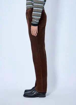 Marni Corduroy Straight-leg Trousers - Brown