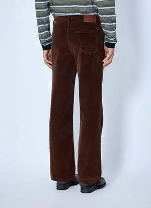 Marni Corduroy Straight-leg Trousers - Brown