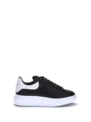 Alexander McQueen Leather Sneakers - Black