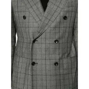 Tagliatore Grey Suits Double Breasted Suits