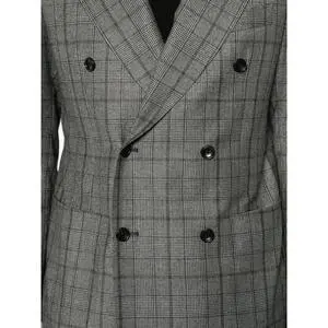 Tagliatore Grey Suits Double Breasted Suits