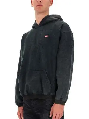 DIESEL® S-kai Hooded Sweatshirt - Black