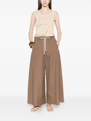 Max Mara Cotton Wide-leg Trousers
