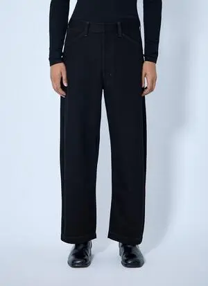 LEMAIRE Maxi Workwear Pants - Black