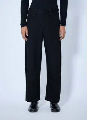 LEMAIRE Maxi Workwear Pants - Black