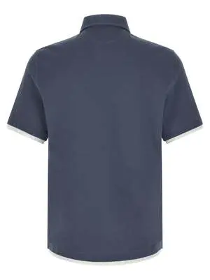 Brunello Cucinelli Double Layer Polo Shirt