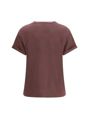 Brunello Cucinelli Cashmere Glitter T-shirt - Multicolor