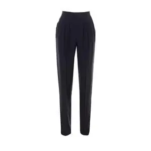 Saint Laurent Habutai Silk Pants - Black
