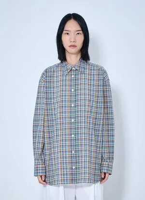 TOTEME Classic Check Cotton Poplin Shirt - Multicolor