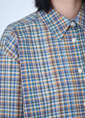 TOTEME Classic Check Cotton Poplin Shirt - Multicolor