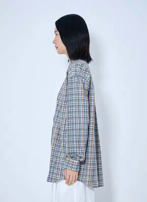 TOTEME Classic Check Cotton Poplin Shirt - Multicolor