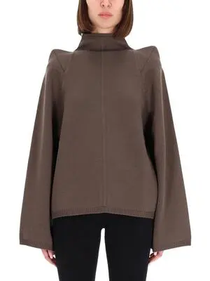 Rick Owens Wool Top Sweater - Gray