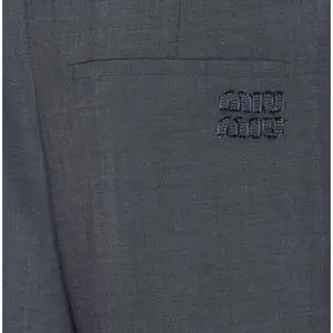 Miu Miu Straight-leg Logo Pants