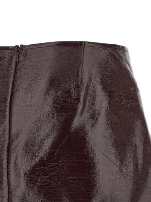 COURREGES Fold Vinyl Mini' Skirt