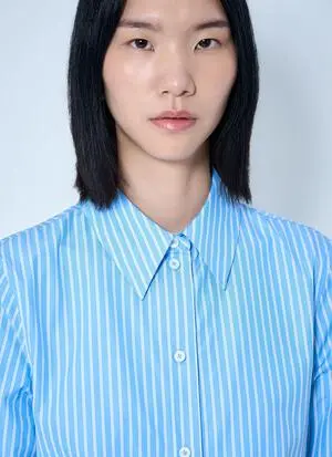 TOTEME Striped Poplin Shirt - Blue