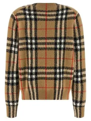 Burberry Constance Check Sweater - Cream