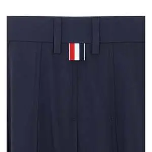 Thom Browne Logo Pleated Skirt