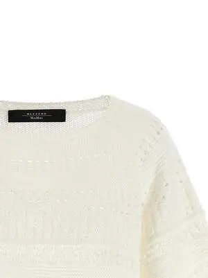 Max Mara Wkiorche Cotton Perforated Knitted Sweater