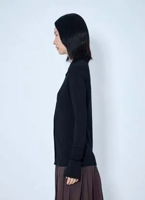 TOTEME Fitted Jersey Shirt - Black