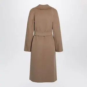 Max Mara Belted Wool Blend Coat - Brown