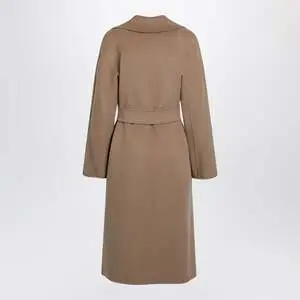 Max Mara Belted Wool Blend Coat - Brown