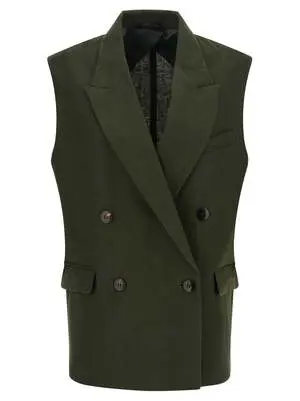 Max Mara Mstaia' Vest - Green