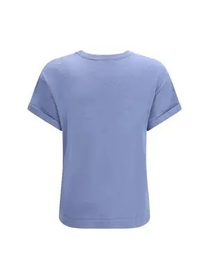 Brunello Cucinelli Cashmere Glitter T-shirt - Blue