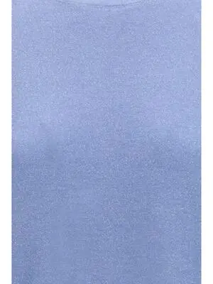 Brunello Cucinelli Cashmere Glitter T-shirt - Blue