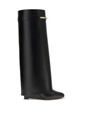 Givenchy Leather Shark Boots - Black