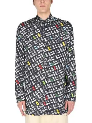 Bottega Veneta Shirt With Allover Print - Black