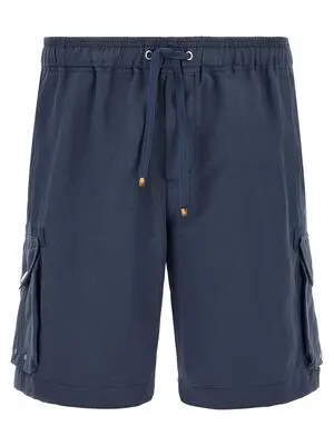 Brunello Cucinelli Cargo Bermuda Shorts - Blue