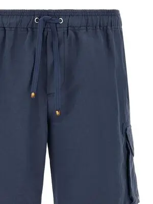 Brunello Cucinelli Cargo Bermuda Shorts - Blue