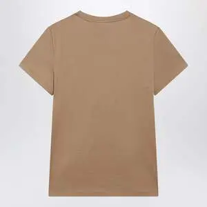 Max Mara Camel Cotton Jersey T-shirt - Brown