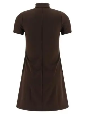 COURREGES Interlock Tracksuit Mini Dress - Brown