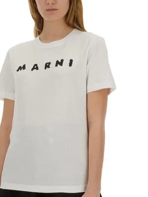 Marni Cotton T-shirt With Logo