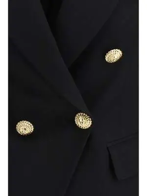 Balmain 6 Buttons Fitted Grain De Poudre Jacket