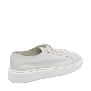 Santoni Clean Leather Sneakers - White