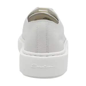Santoni Clean Leather Sneakers - White