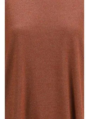 Brunello Cucinelli Cashmere Glitter T-shirt - Red