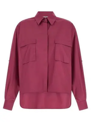 Max Mara Oversized Cotton Shirt - Pink