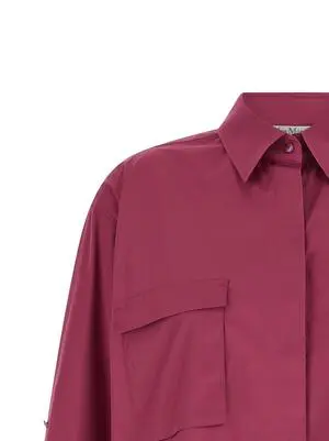 Max Mara Oversized Cotton Shirt - Pink