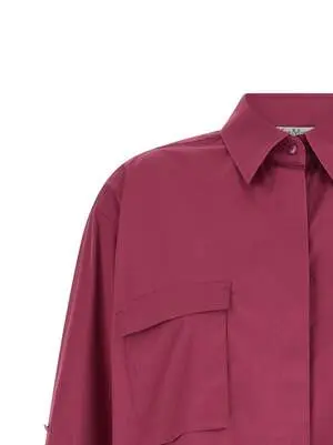 Max Mara Oversized Cotton Shirt - Pink