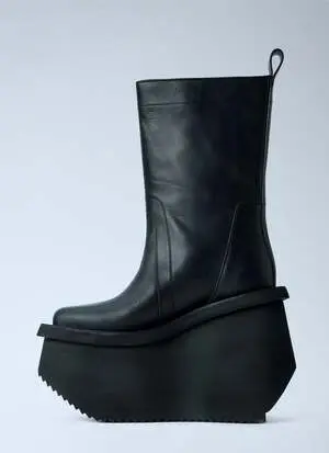 Rick Owens Factory Leather Boots