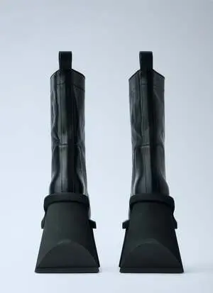 Rick Owens Factory Leather Boots