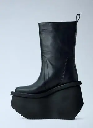 Rick Owens Factory Leather Boots