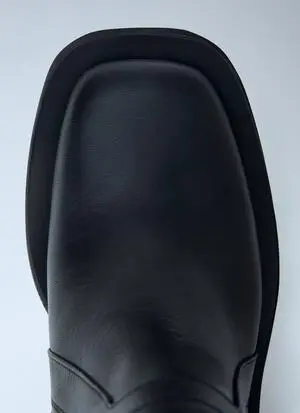 Rick Owens Factory Leather Boots
