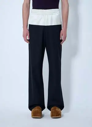 Dries Van Noten Drawstring Wide-leg Trousers - Black