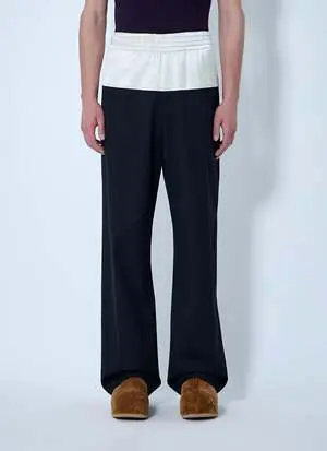 Dries Van Noten Drawstring Wide-leg Trousers - Black