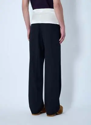 Dries Van Noten Drawstring Wide-leg Trousers - Black
