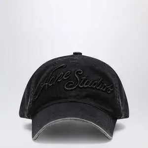 Acne Studios Embroidered Logo Baseball Cap - Black
